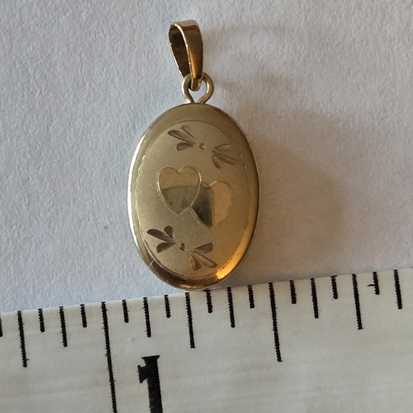 Jewelry | Elegant 14k Yellow Gold Filled Oval Locket Pendant Mini ...